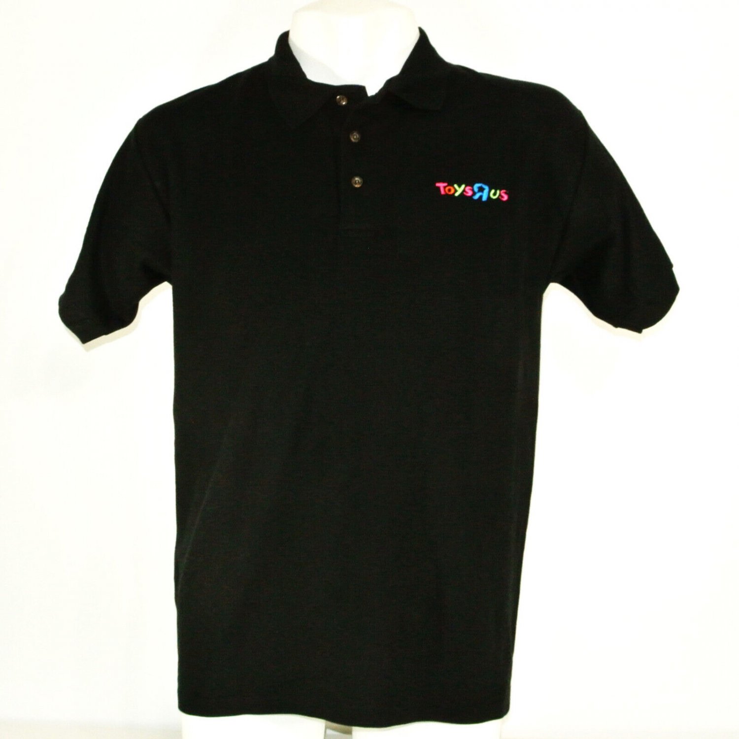 TOYS R US Toy Store Employee Uniform Polo Shirt Black Size XL NEW