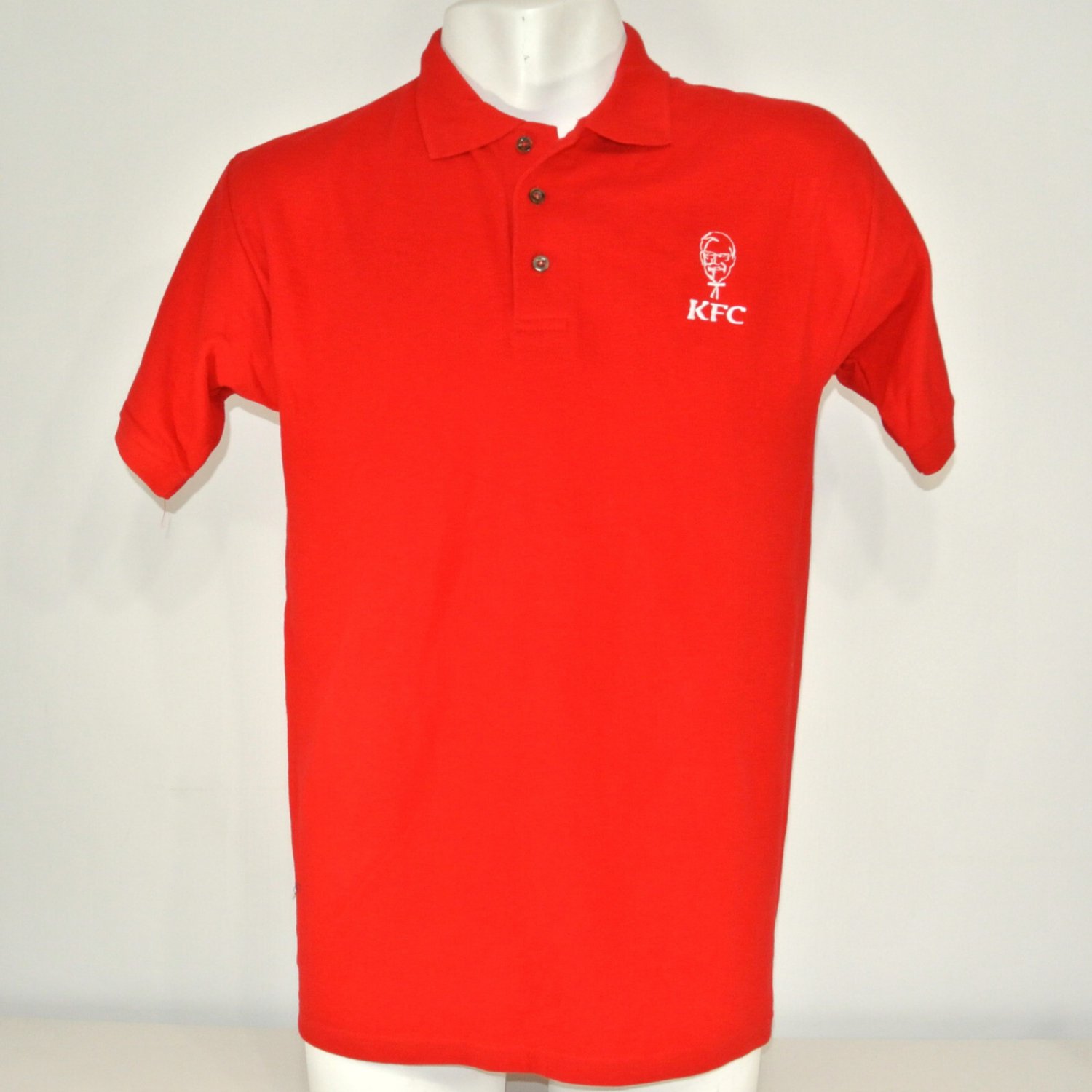 KFC Kentucky Fried Chicken Employee Uniform Red Polo Shirt Size XL NEW