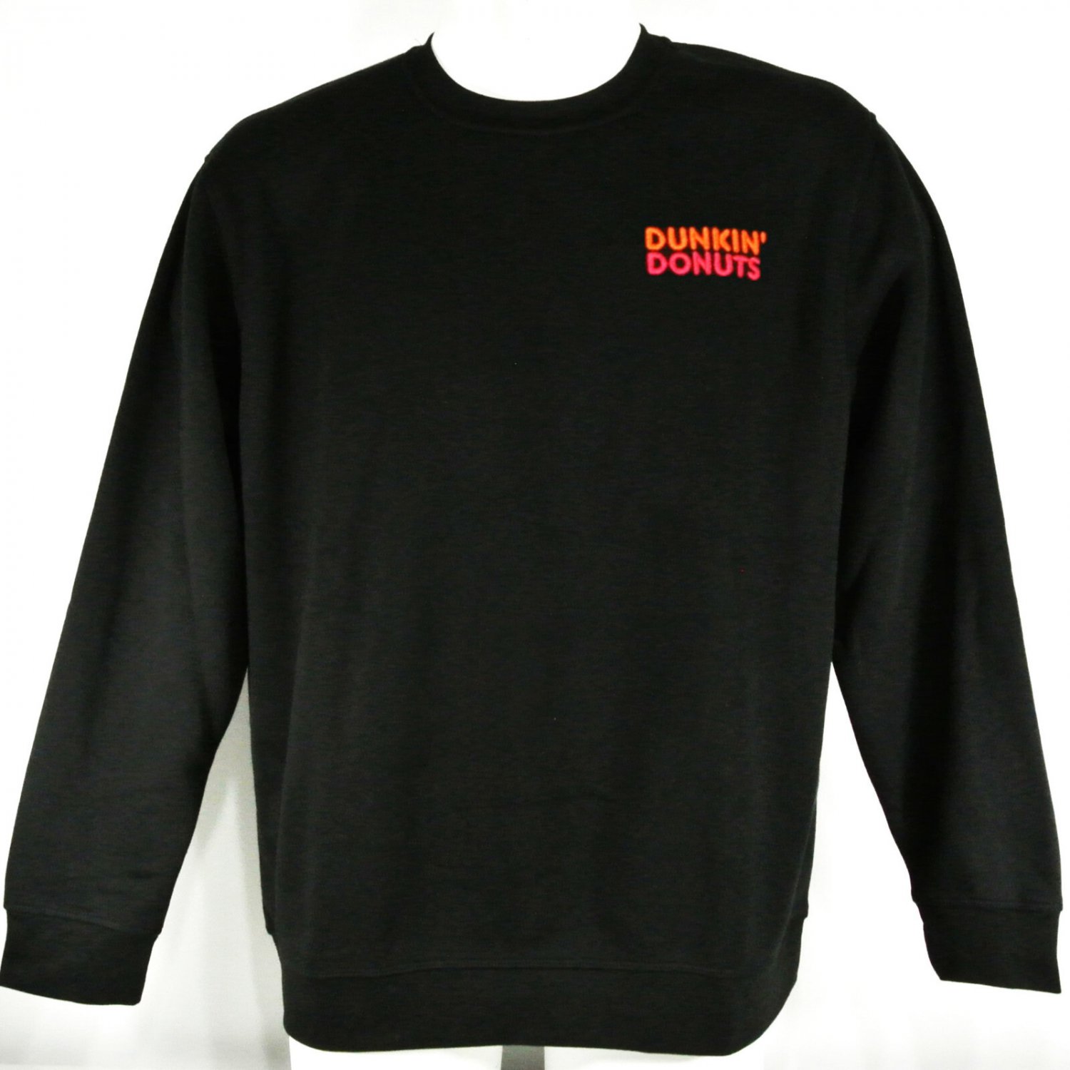 DUNKIN DONUTS Coffee & Donuts Employee Uniform Sweatshirt Black Size ...