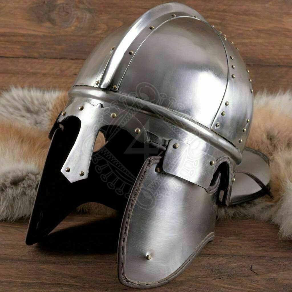 18 gauge Steel Medieval Infantry Late Roman Ridge Helmet Burgh Castle ...