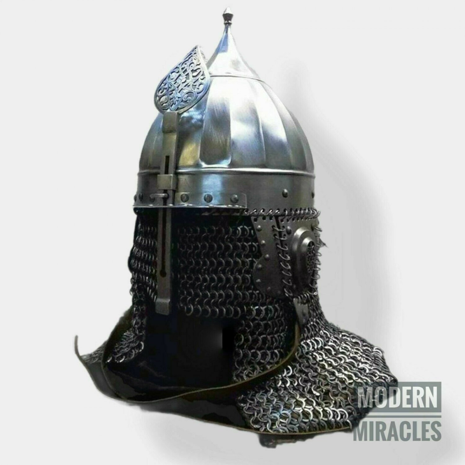 Medieval Knight Islamic Ottoman Helmet Armour Helmet With Aventail ...