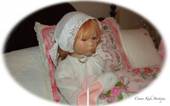 Vintage - Christening - Hanky Bonnet - Poem Gift - Hankie ...