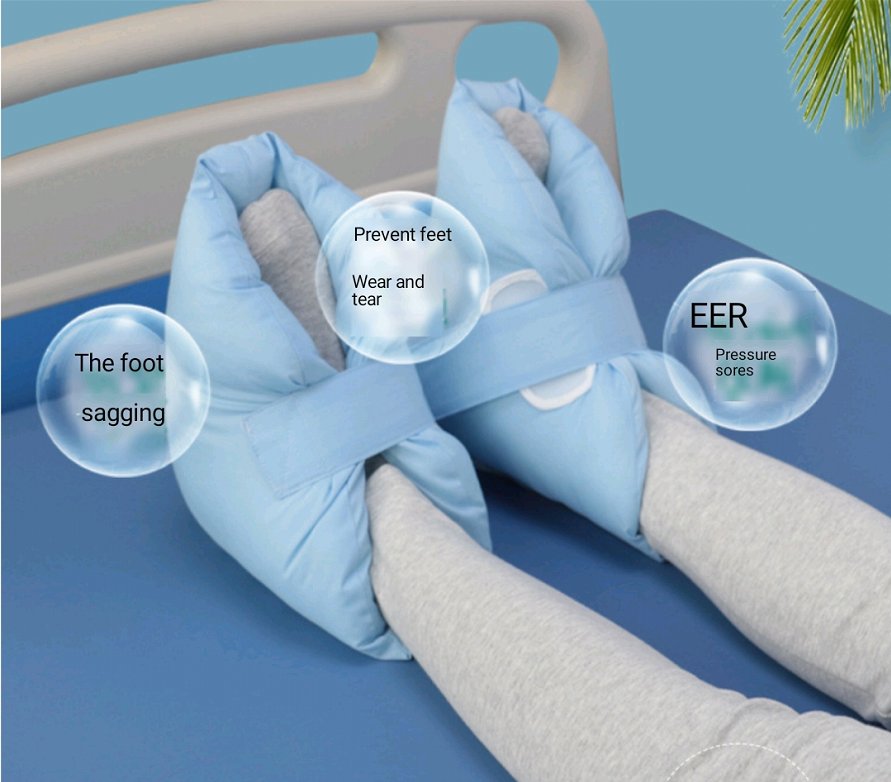 High End Heel Pad Anti-Pressure Sore Blue Ankle Foot Cusion Anti ...