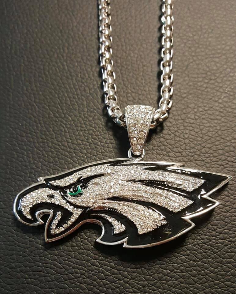 fan design Philadelphia eagles champion necklace