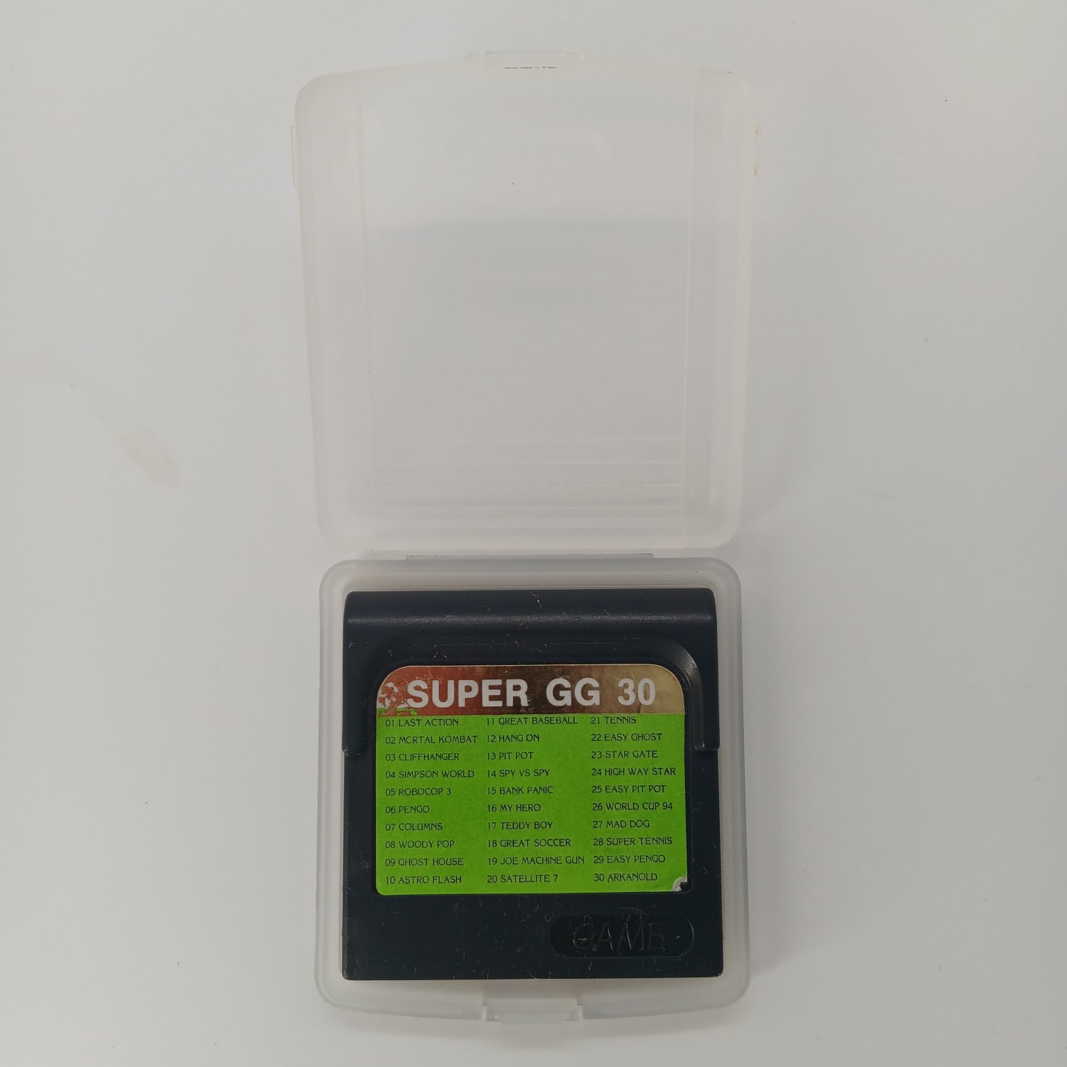 SEGA GameGear game Super GG 30 with case