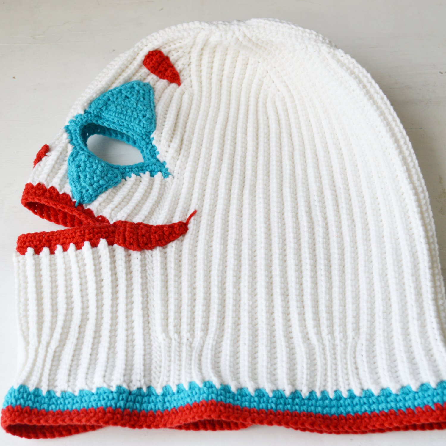 Joker ski mask Creepy clown balaclava knit hat Clowncore aesthetic outfits