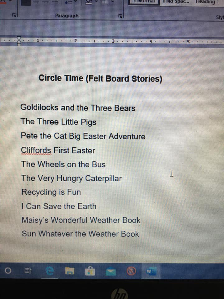 Circle Time Lesson Plans Circle Time Lesson Plans
