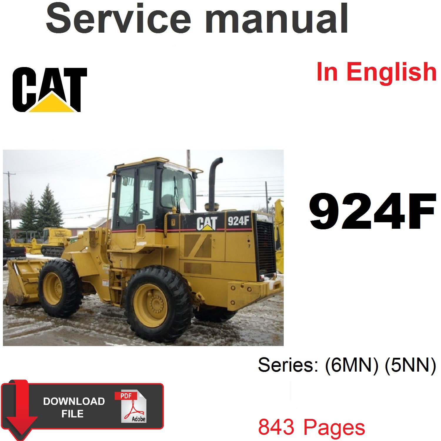 Caterpillar Cat 924F Wheel Loader Service Manual