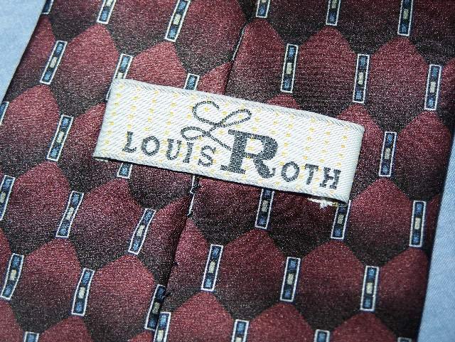 Louis Roth Burgundy Silk Tie Necktie C57