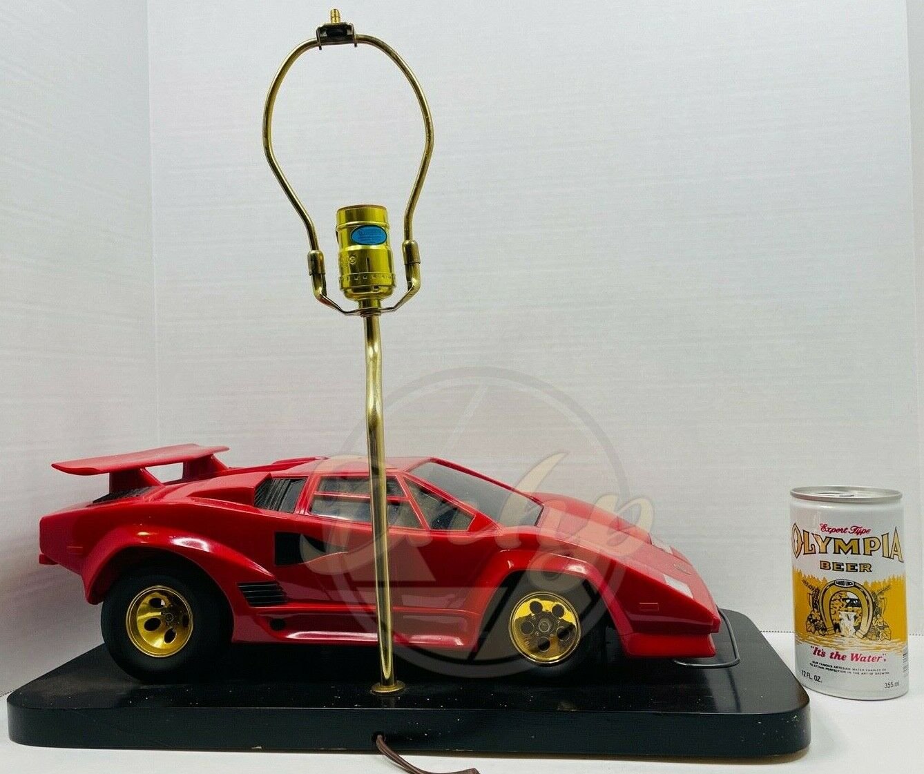 LAMBORGHINI COUNTACH 5000 Night Stand Lamp Red JCPenney Exclusive 1980s USA