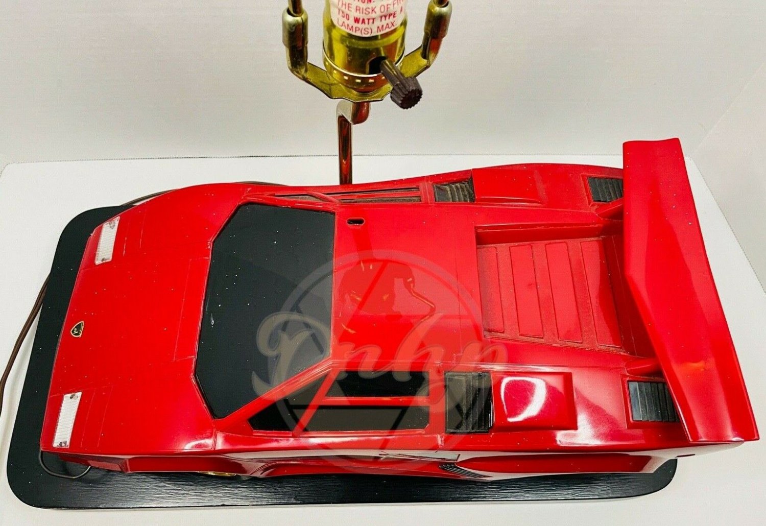 LAMBORGHINI COUNTACH 5000 Night Stand Lamp Red JCPenney Exclusive 1980s USA