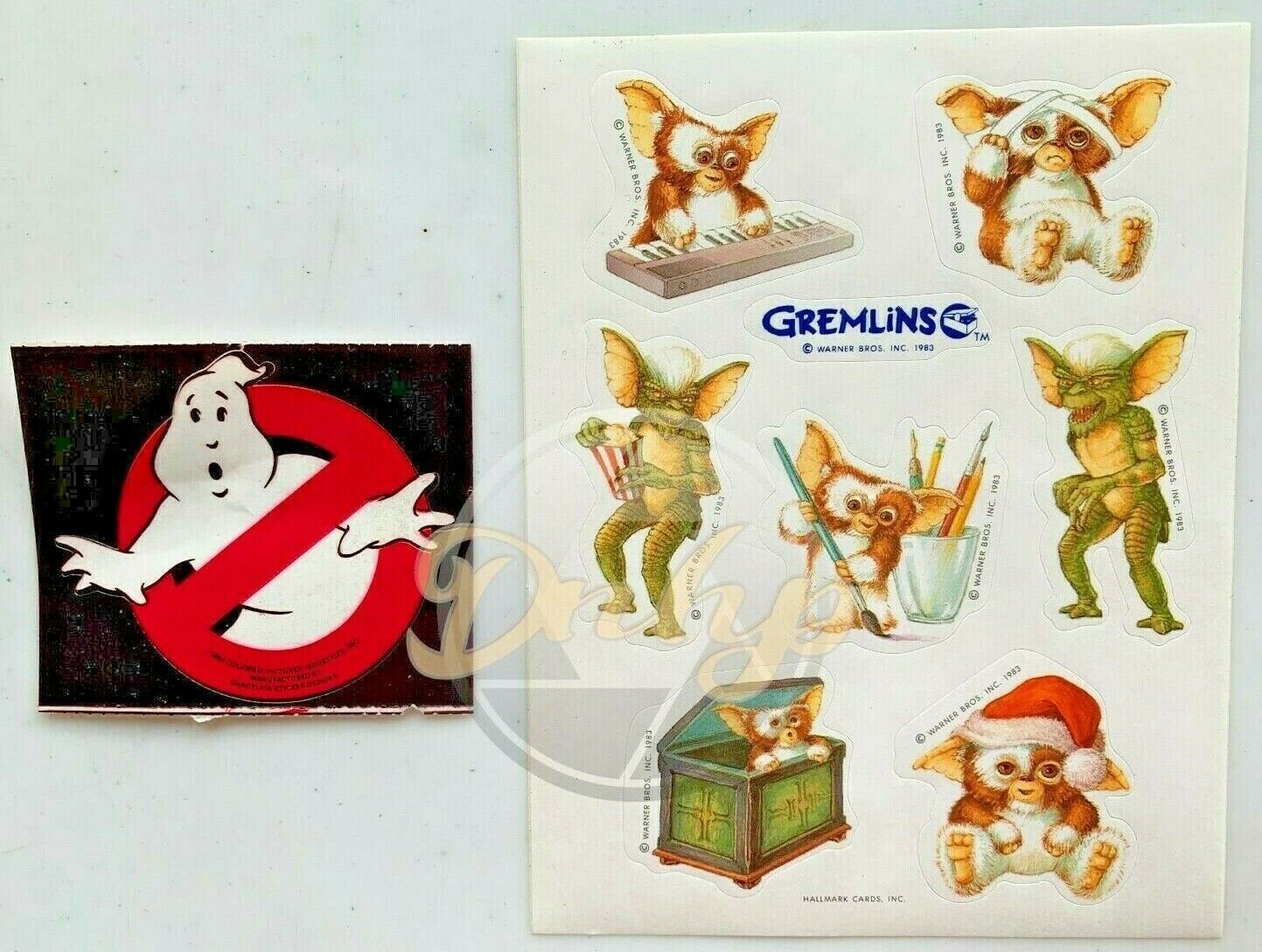 GREMLINS GHOSTBUSTERS Stickers Sandylion Warner Bros 1980s Vintage #2 ...