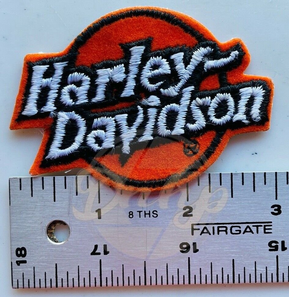 HARLEY-DAVIDSON Text Logo Patch Made USA