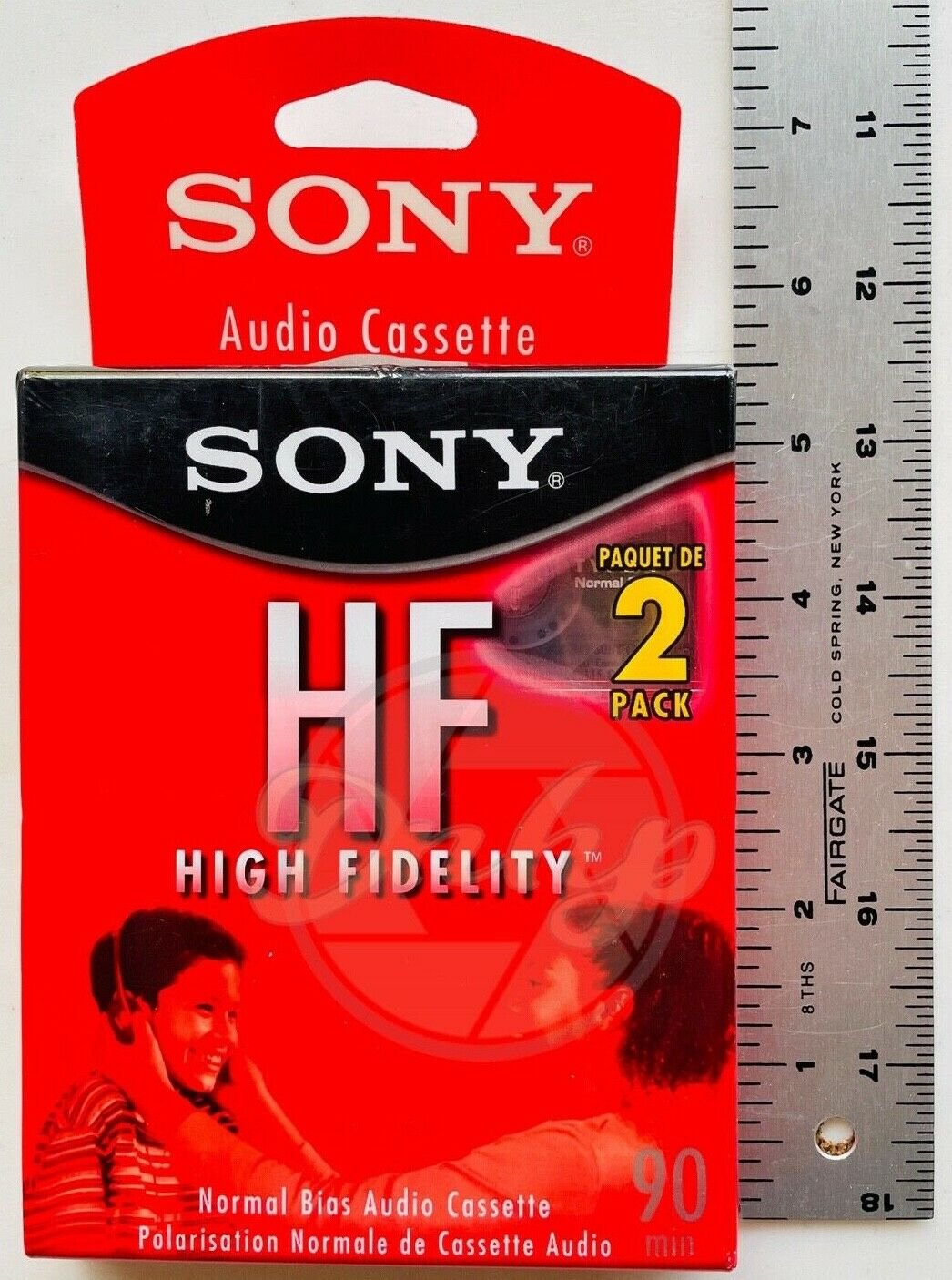 SONY AUDIO CASSETTE 2 Pack High Fidelity New Sealed C-90HFL/2B