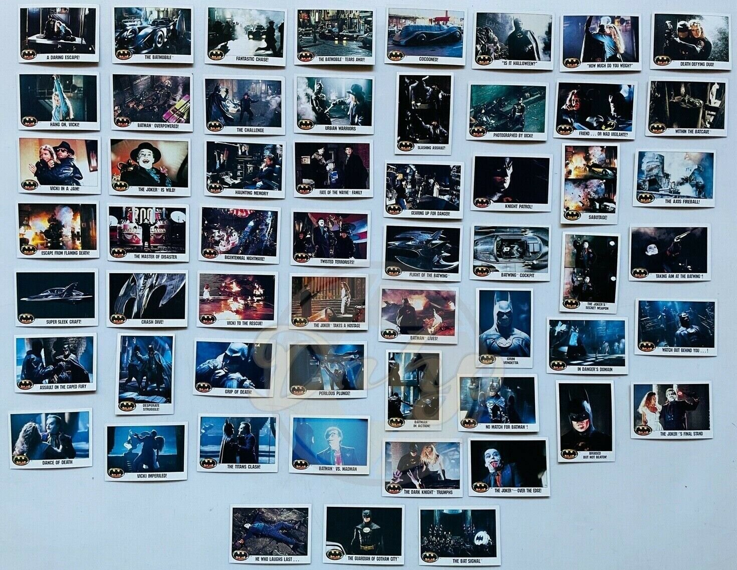 BATMAN 89 Topps Trading Card Set Keaton Nicholson Basinger Vintage ...