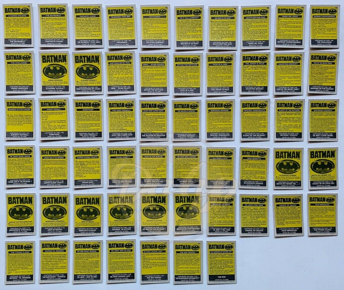 BATMAN 89 Topps Trading Card Set Keaton Nicholson Basinger Vintage ...