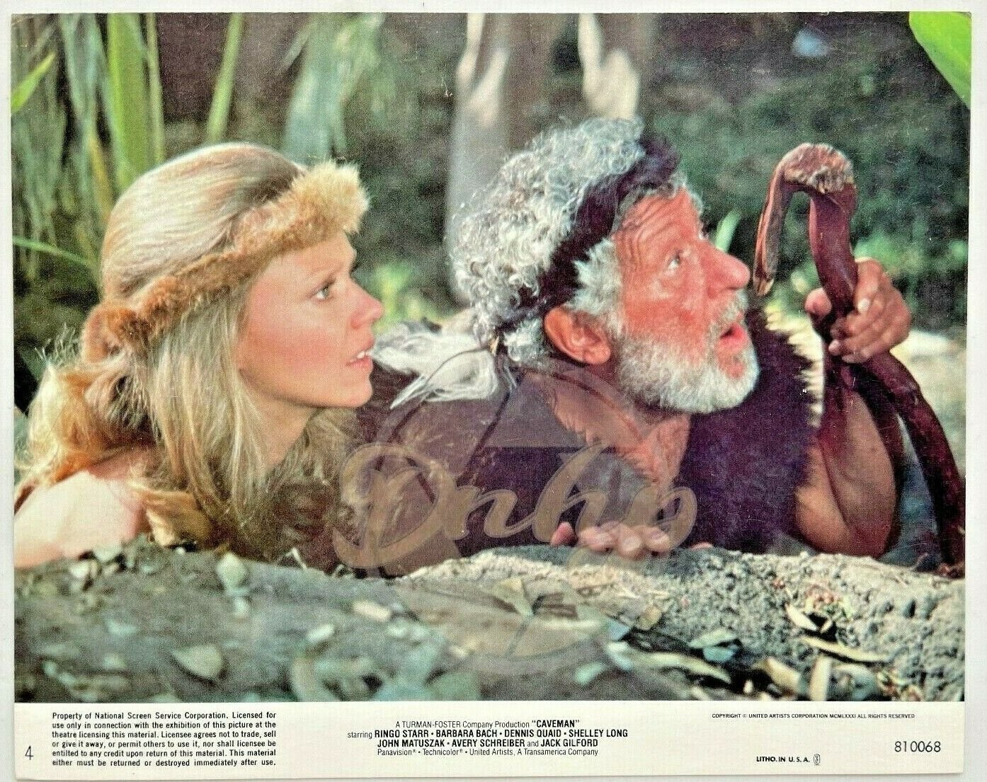 CAVEMAN Shelley Long 8x10 Color (1 photo) 1981 Movie Promotional Lobby Card
