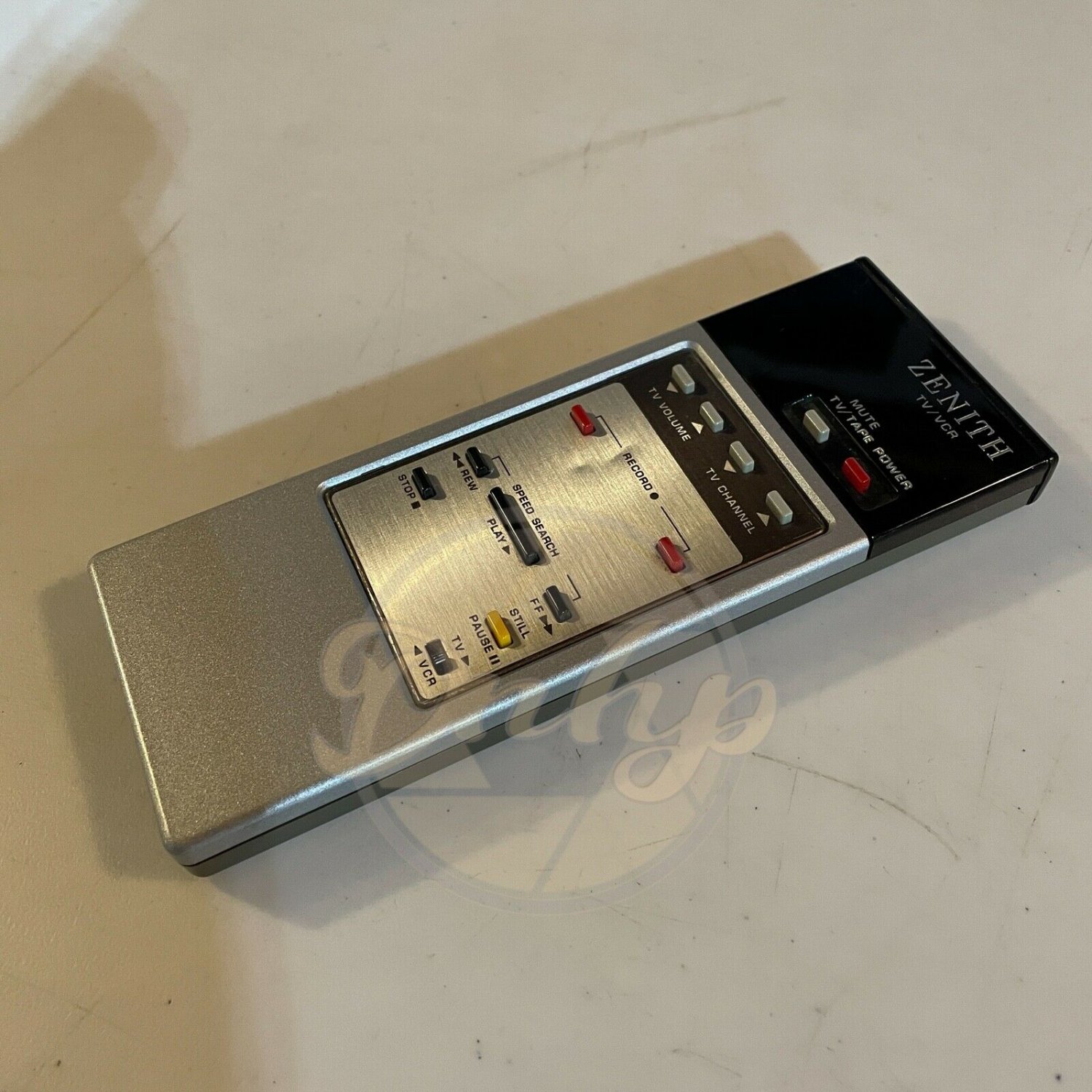 ZENITH TV VCR Remote Control Size J Battery USA 1980s Vintage