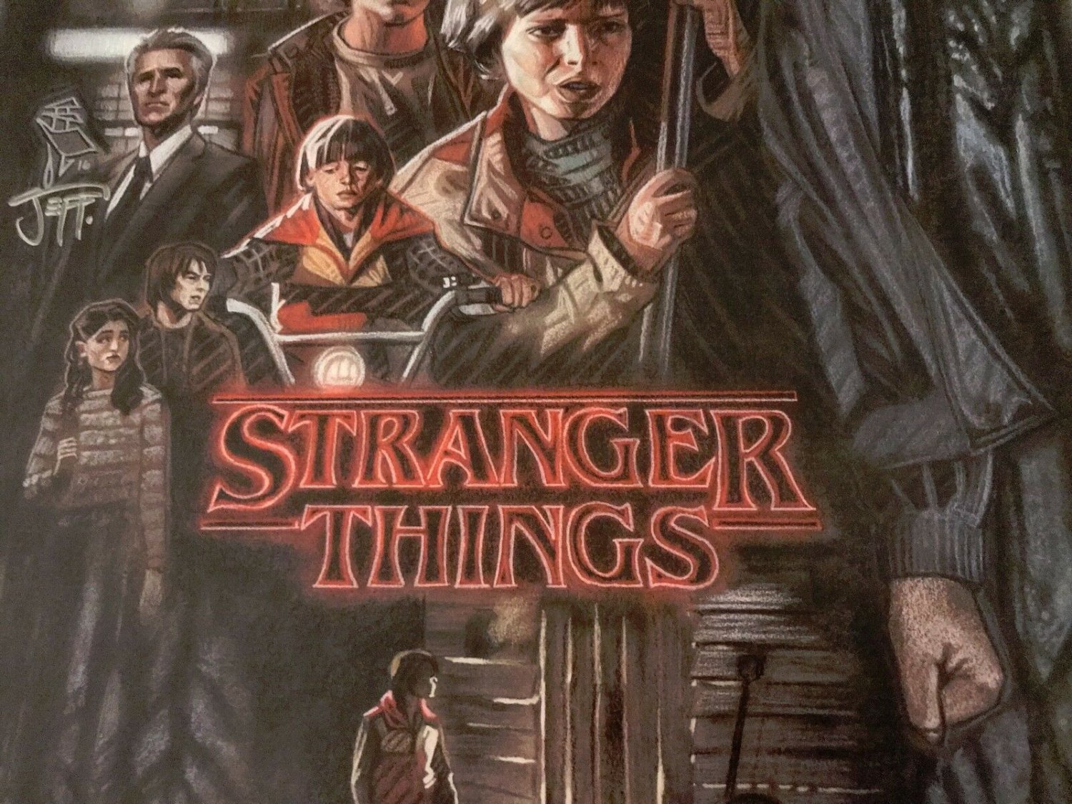 STRANGER THINGS Season 1 11x17 Jeff Herndon Print