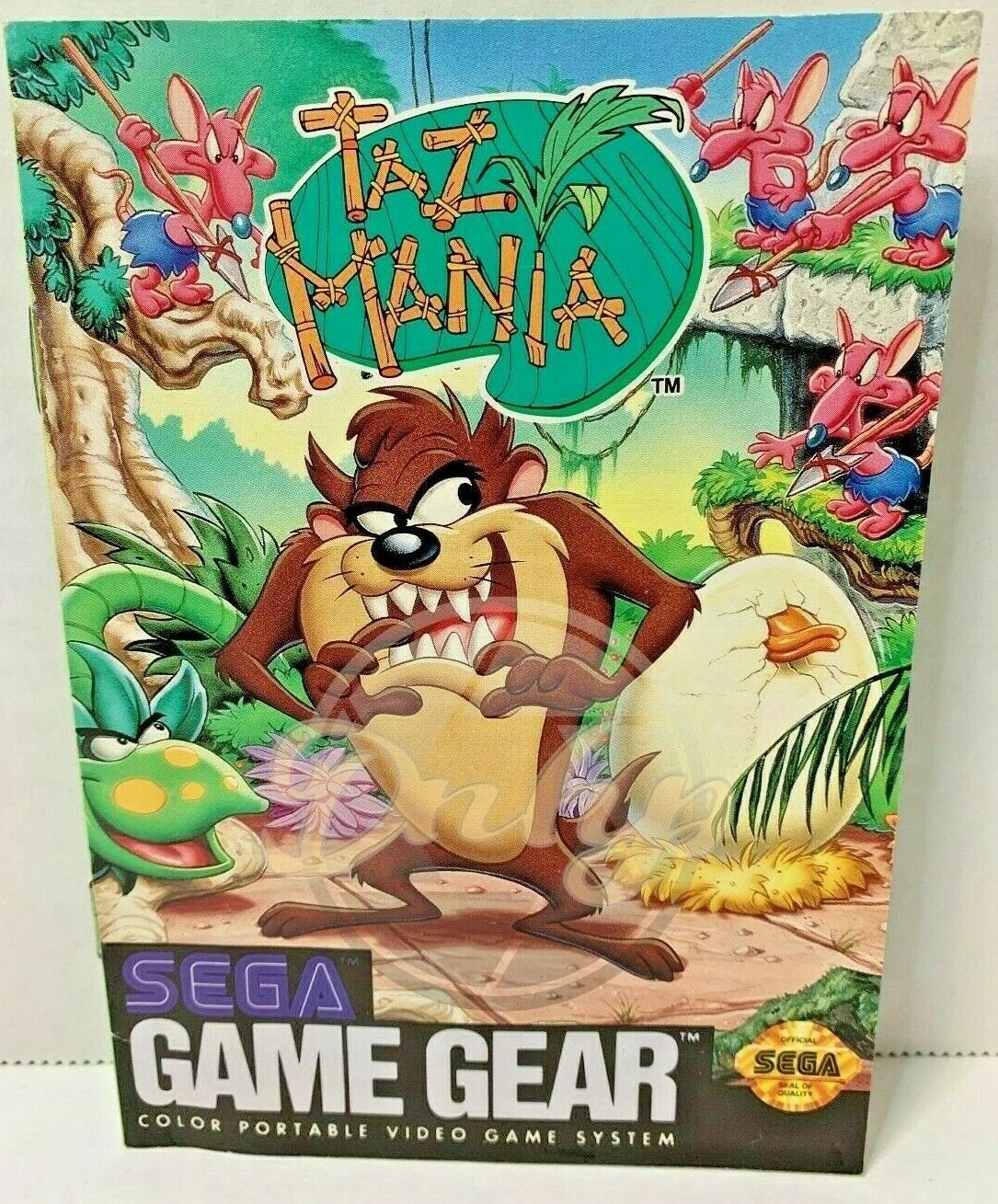 TAZ MANIA Sega Game Gear Instruction Manual 1992 Made USA