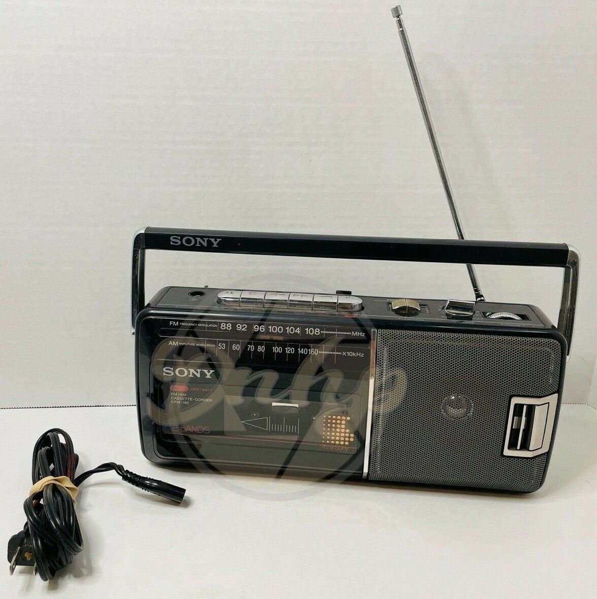 SONY 2 BAND AM/FM Cassette-Corder CFM-140 Made Korea FOR PARTS ONLY