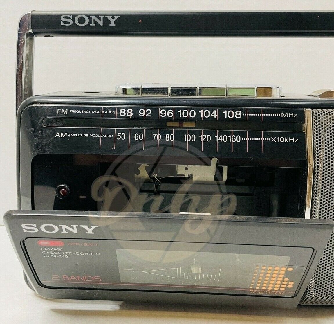 SONY 2 BAND AM/FM Cassette-Corder CFM-140 Made Korea FOR PARTS ONLY