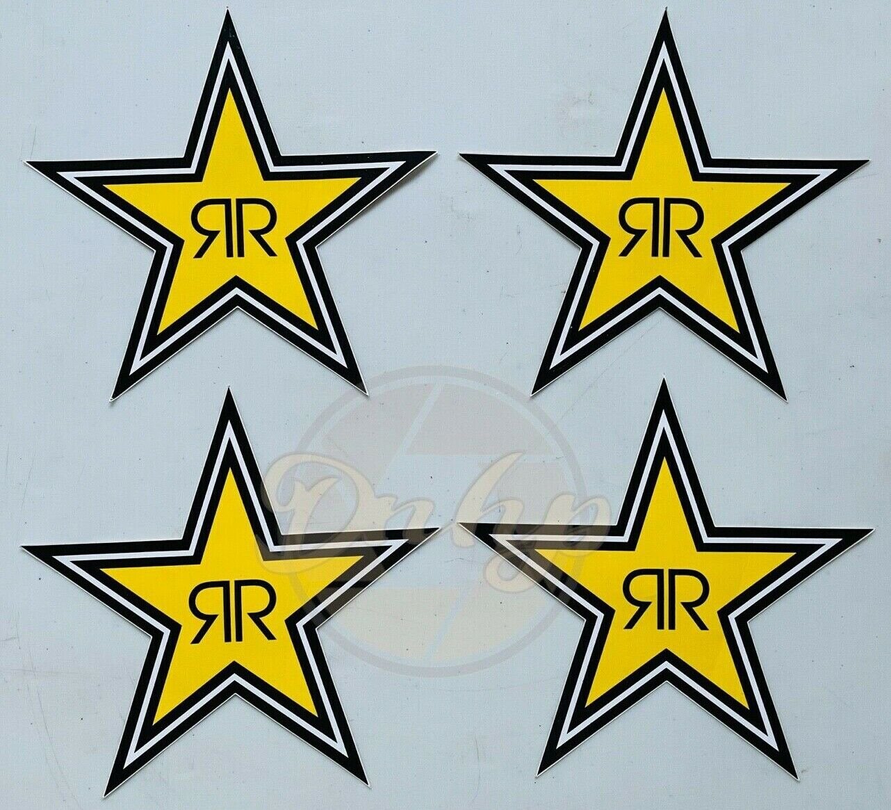 ROCKSTAR Energy Drink Decal Sticker LOT (4) Made USA New