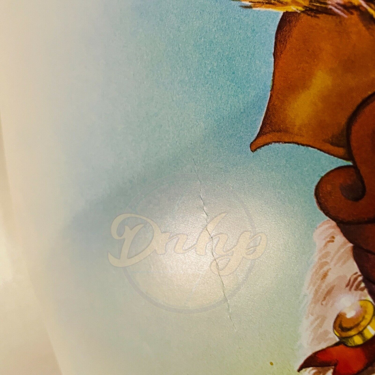 SCHLITZ Anamorphic Cowboy Gopher It 18x24 Poster 1980s Made USA Vintage