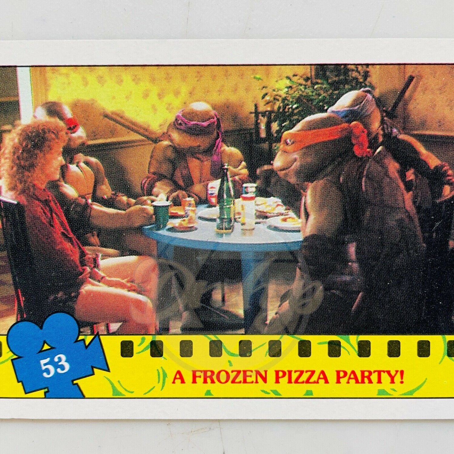 TEENAGE MUTANT NINJA TURTLES Frozen Pizza Party 53 Topps Movie Trading ...