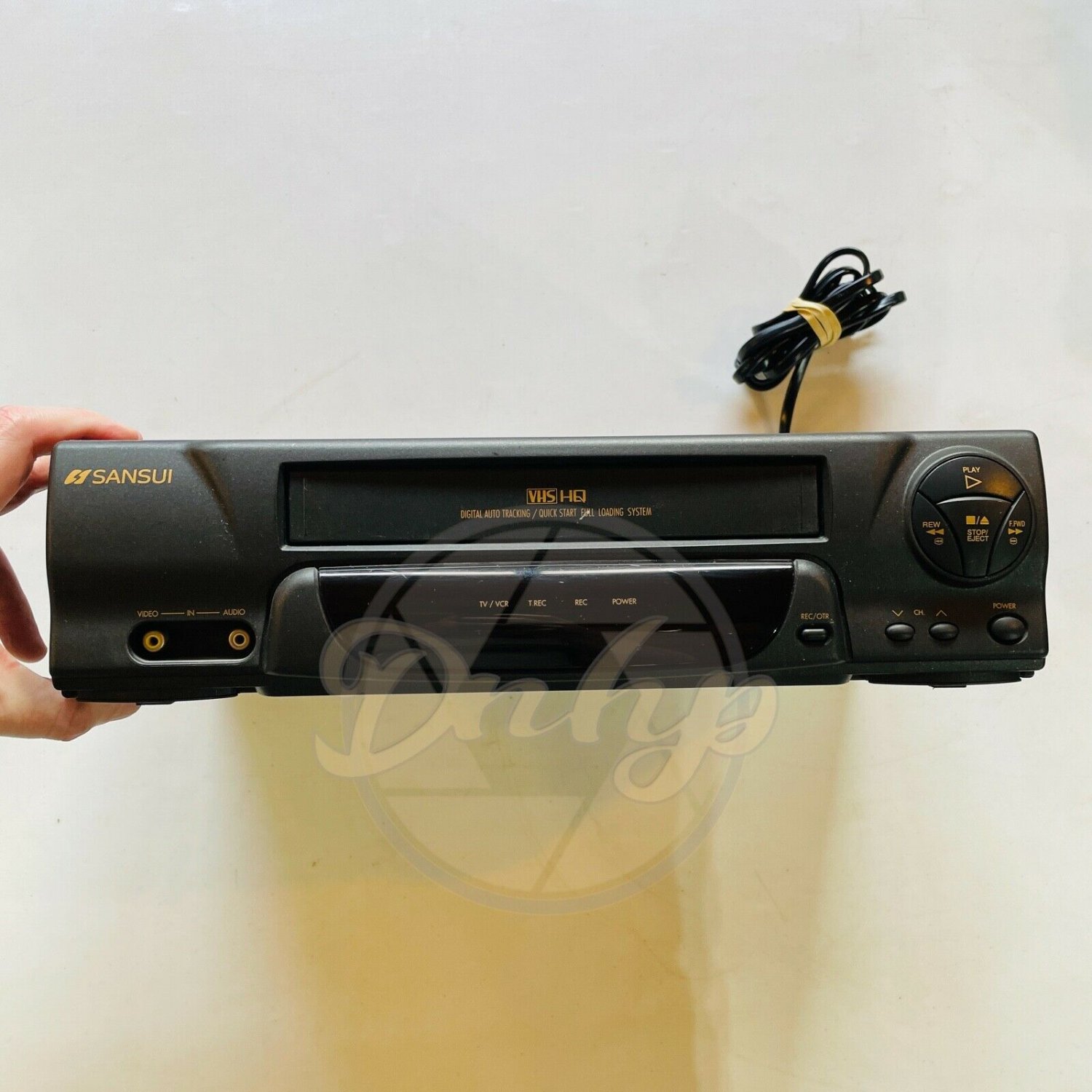 SANSUI 4 Head VCR VHS HQ Play Record Model VCR2510A 120V 60Hz Made Thailand