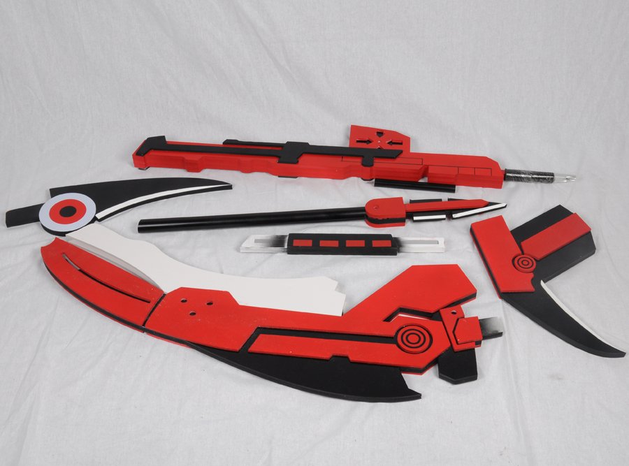 Ruby Rose Scythe Crescent Rose Replica RWBY Cosplay