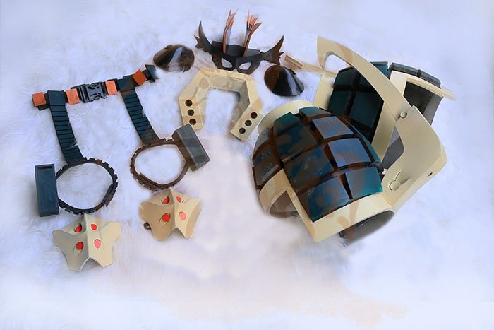 MHA Bakugo Winter Cosplay Armor