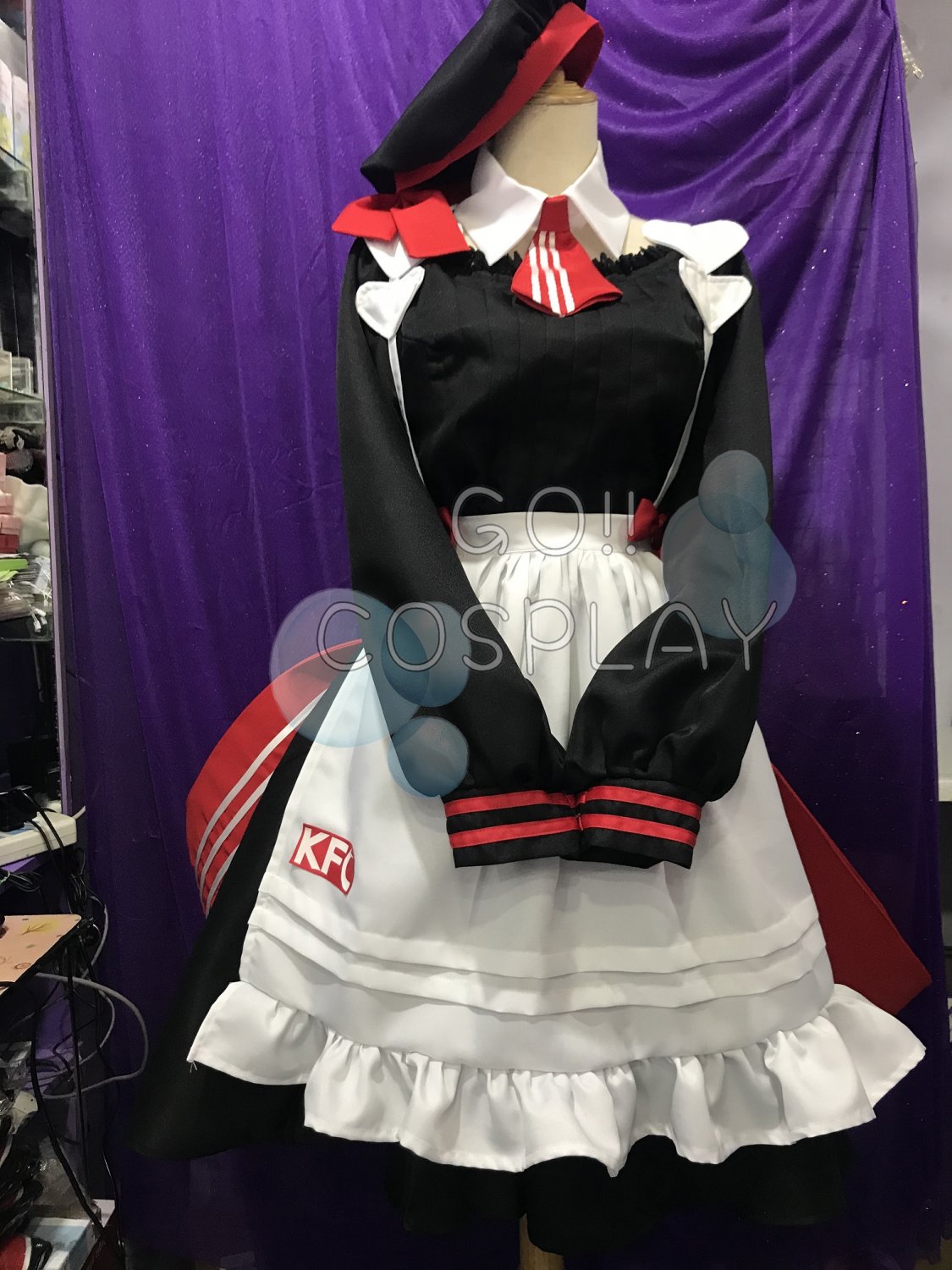 Noelle Genshin Cosplay KFC Crossover Costume