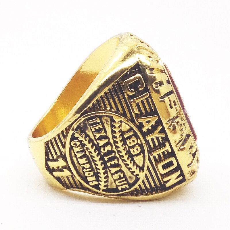 1991 Shreveport Captains Texas #ROYCE CLAYTON World Championship ring s