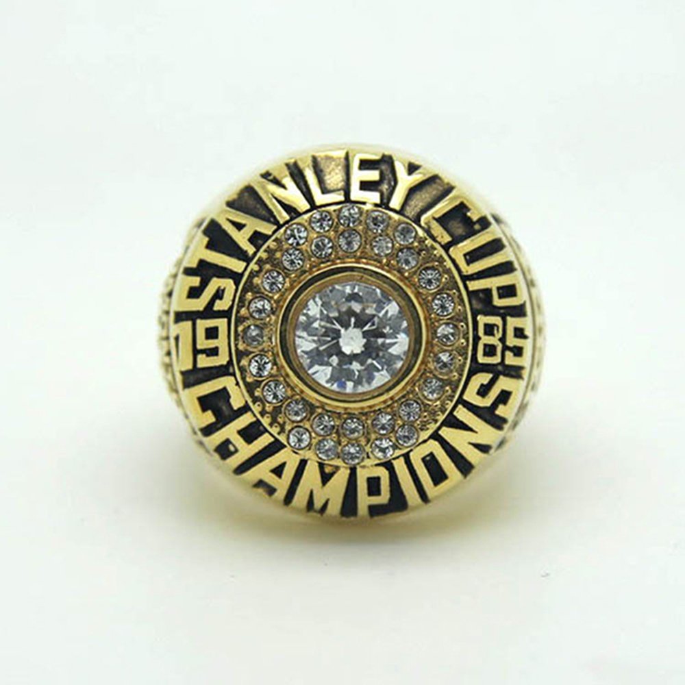 1985 ICE HOCKEY EDMONTON OILERS CHAMPIONSHIP RINGS MEN JEWELRY-in Ring
