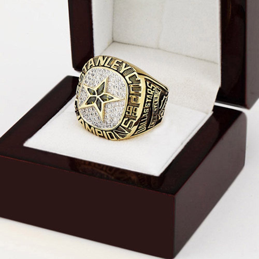 Gorgeous Wooden Boxes with 1999 Dallas Stars Stanley cup Hockey Copper