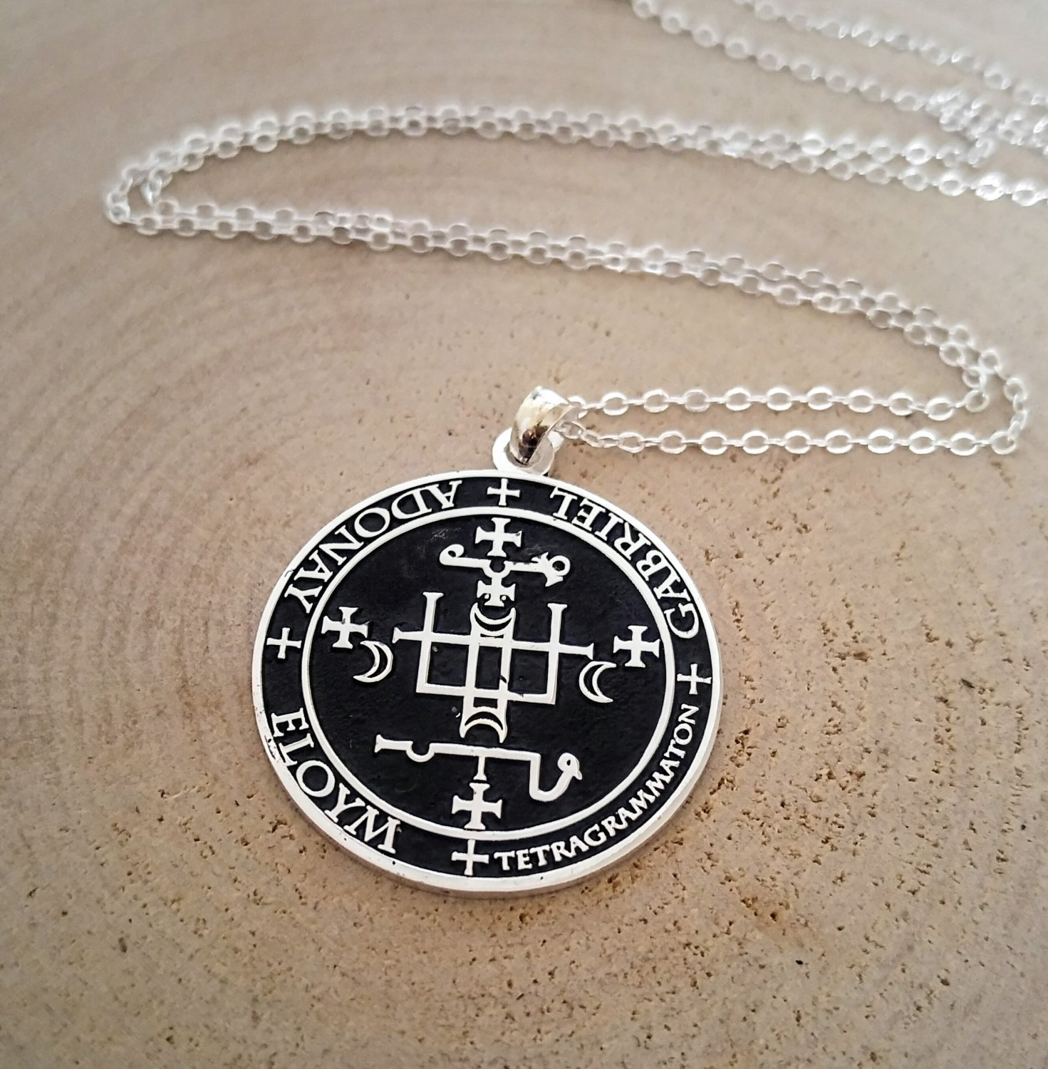 Archangel Gabriel necklace sigil witchcraft amulet