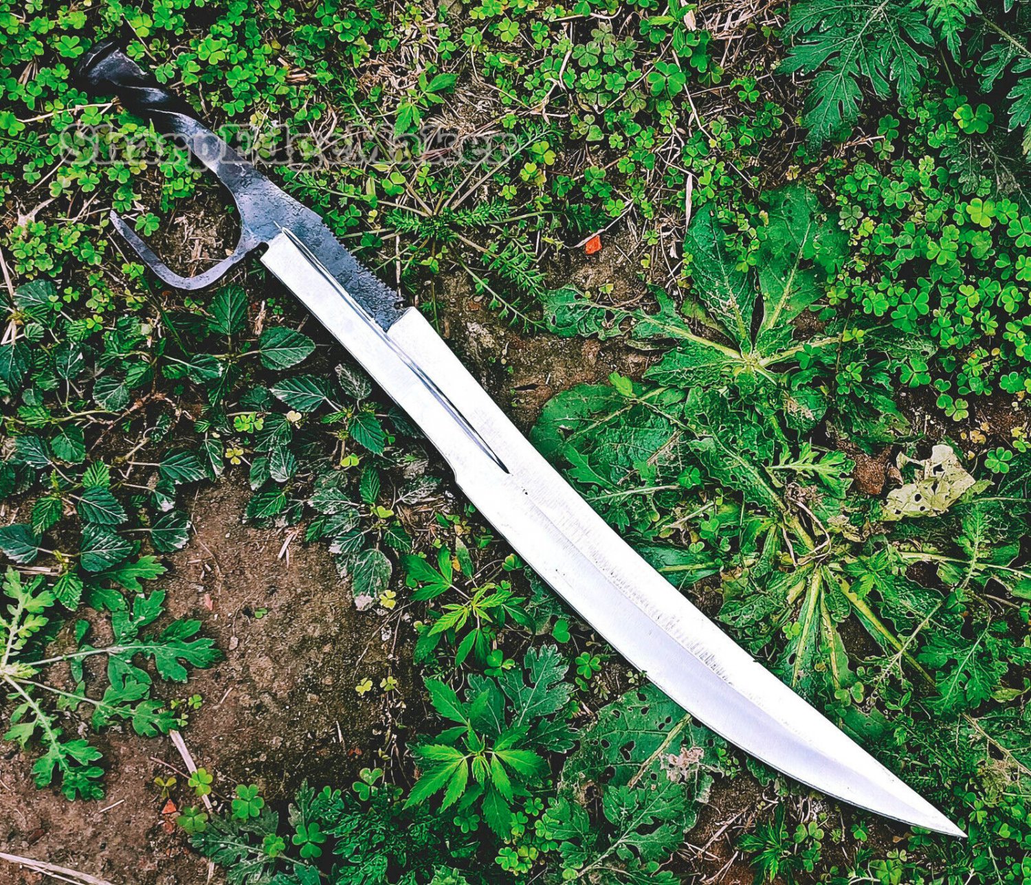 Rail road spikes vintage sword high carbon steel forged blade/outdoor ...