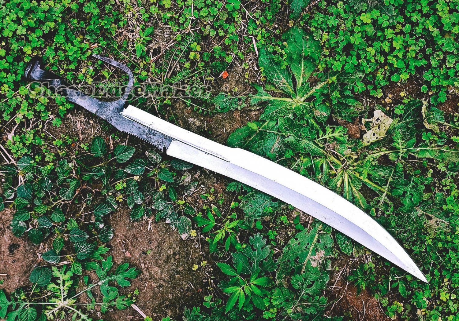 Rail road spikes vintage sword high carbon steel forged blade/outdoor ...