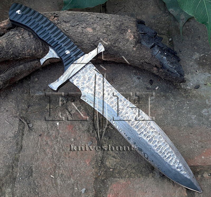 Damascus steel handmade knives 17" Damascus steel hammer textured ...
