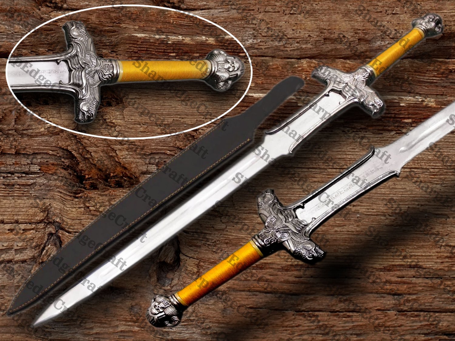 Custom Handmade Replica Sword of Canon the Barbarian - Battle Ready ...