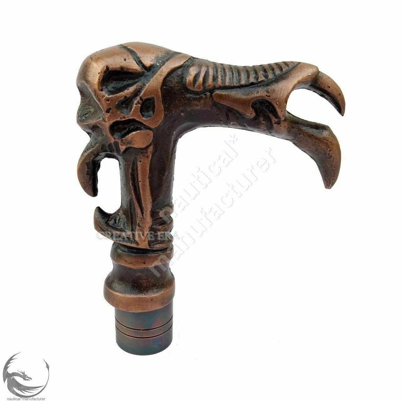 Antique Goat head Handle only For cane Walking Stick amazing Vintage ...