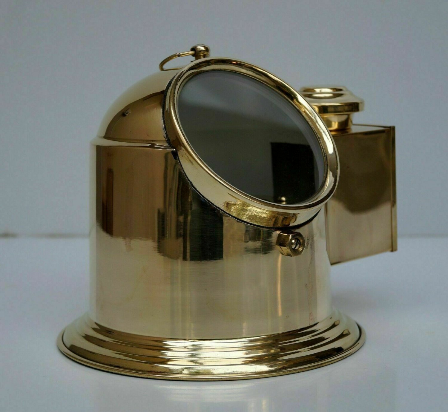 Vintage Marine Binnacle Boat Oil Lamp Brass Nautical Ship Compass ...
