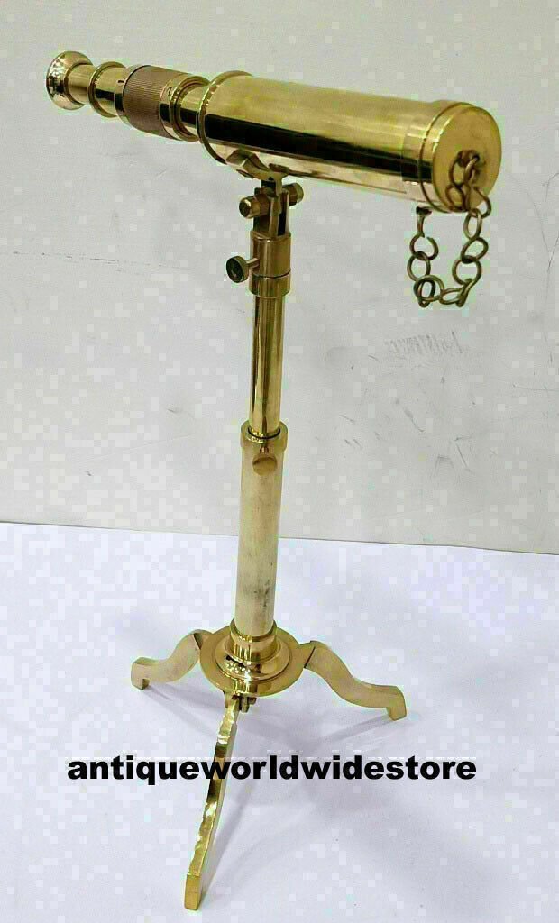 Vintage Brass Telescope Antique collectible Telescope With Nautical ...
