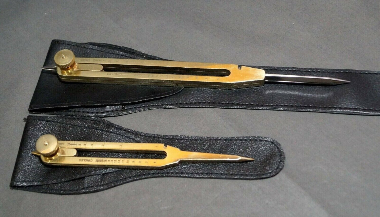 Brass Proportional Divider Set of Two Engineer Drafting Scientific With ...