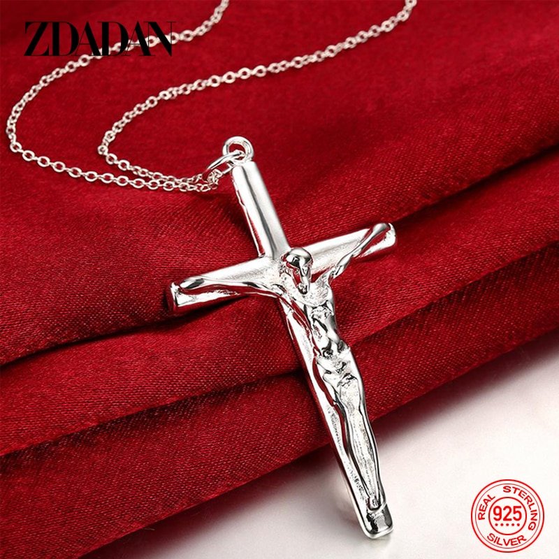 925 Sterling Silver Cross Necklace Women | 925 Sterling Silver Mens Cr