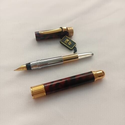Duke (Uranus) Compass Fountain Pen - Brown Lacquer,