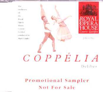 The Orchestra of the Royal Opera House - Coppelia - UK Promo CD Single
