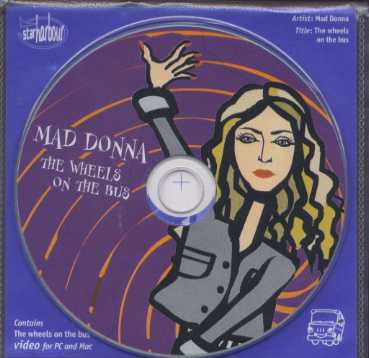 Mad Donna - The Wheels On The Bus - UK Promo CD Single