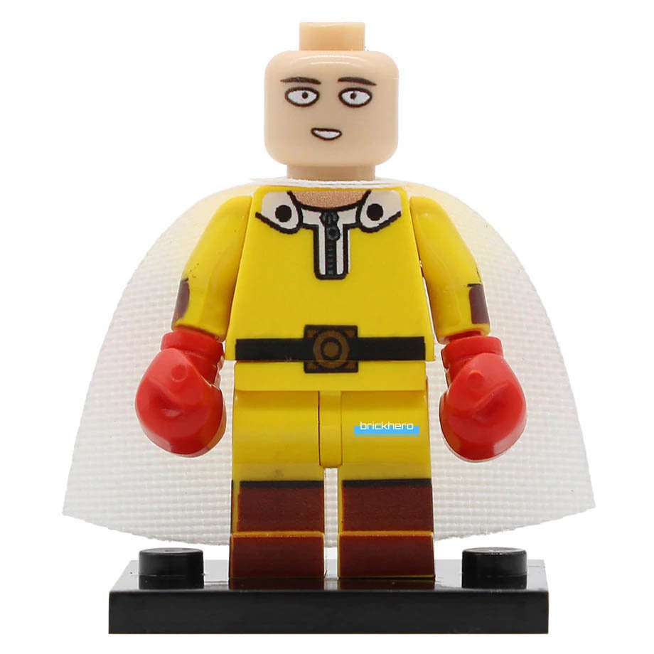 LEGO Compatible Anime One-Punch Man Saitama Custom Printed Minifigure ...